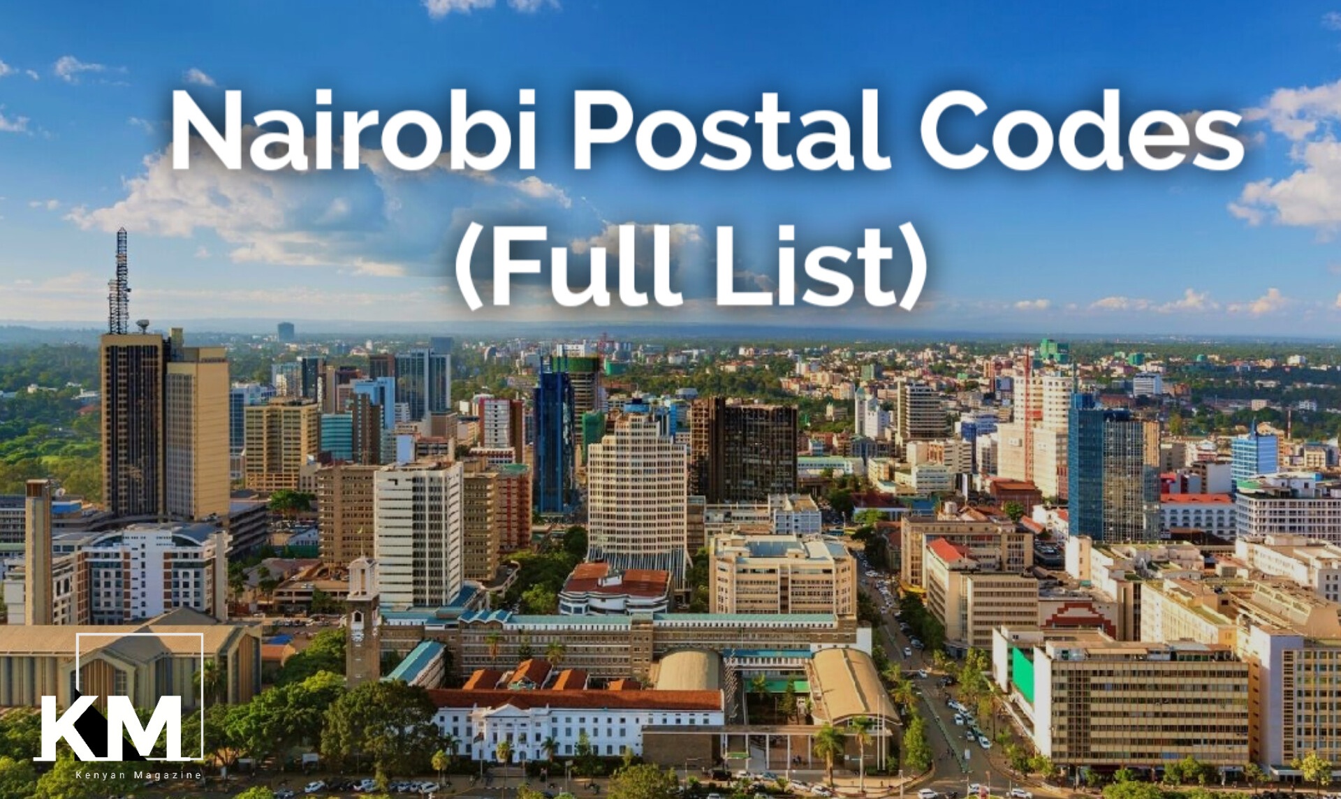 All Postal Code Of Nairobi Kenya Nairobi Zip Code 2024 Complete List