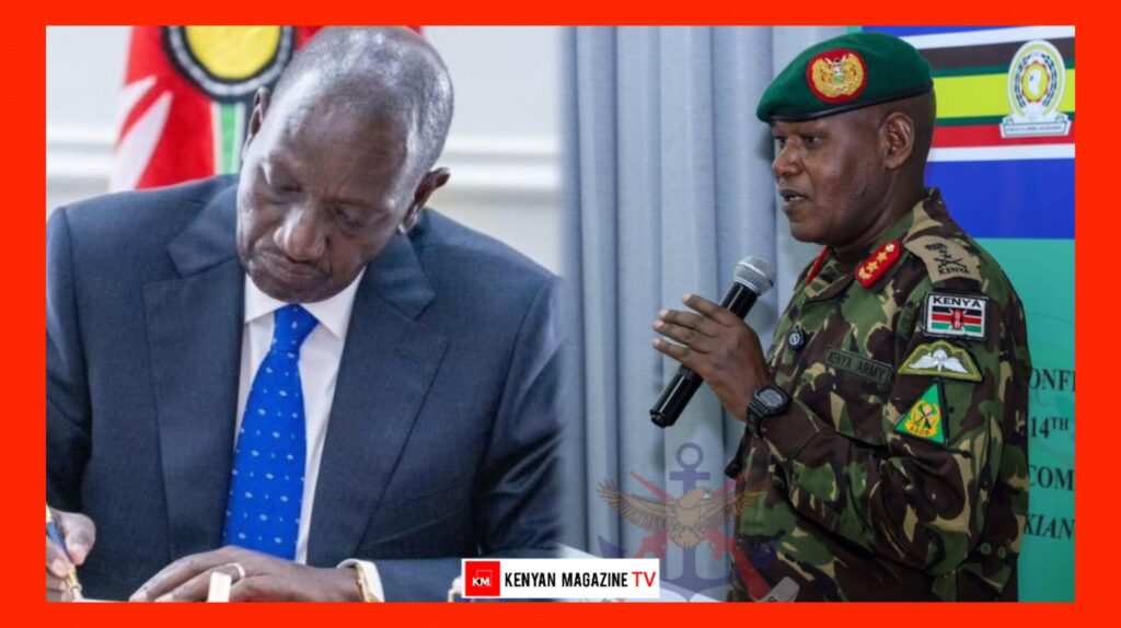 Here is Ruto's Major Kenya Defence Forces Promotions, Postings and ...
